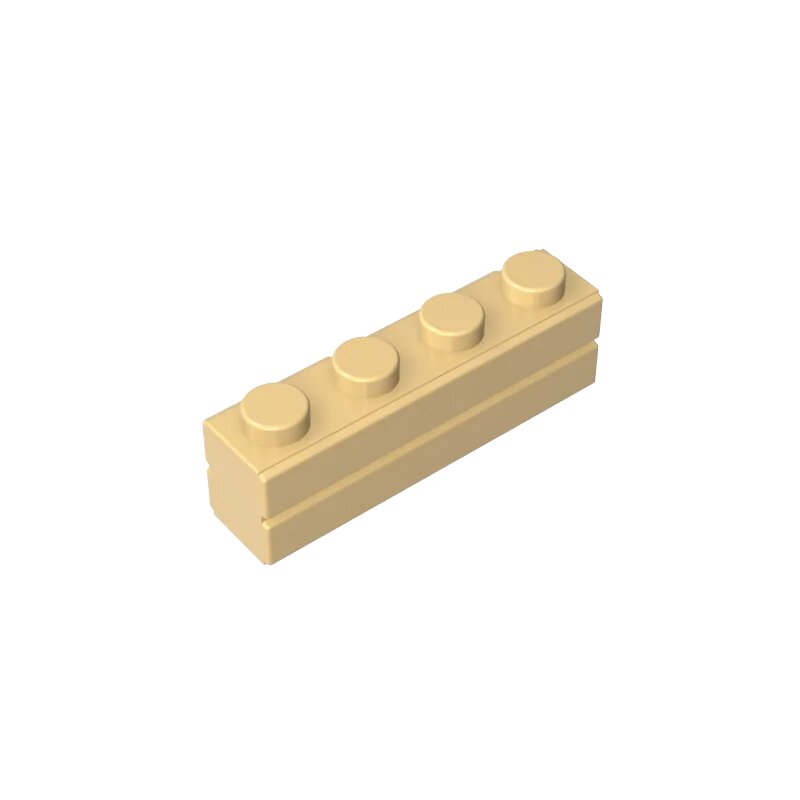 Бежевый LEGO кирпич 1x4 (029)