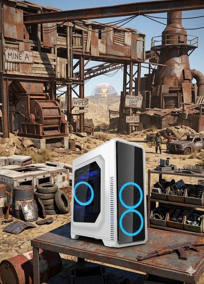 Системный блок G561white Intel Core I7-10700(аналог) 3,3ГГц 14 AMD Radeon RX 580 (8 Гб) Windows 11 Pro 16 Гб/512/0