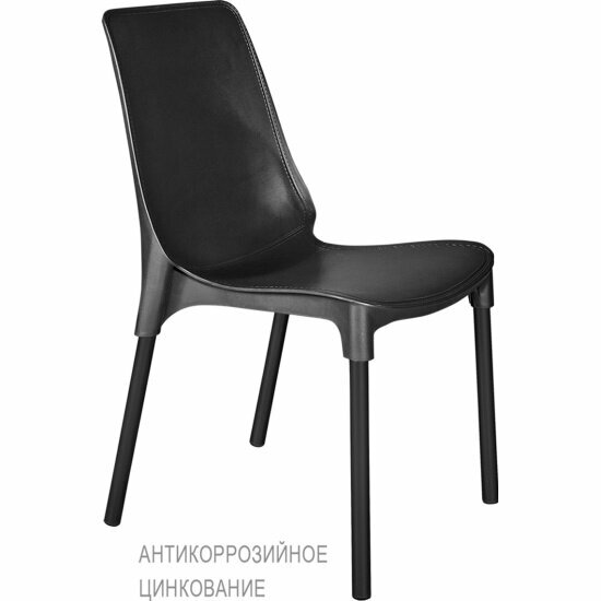 Стул Sheffilton SHT ST75/S424 черный/черный муар (цинк)