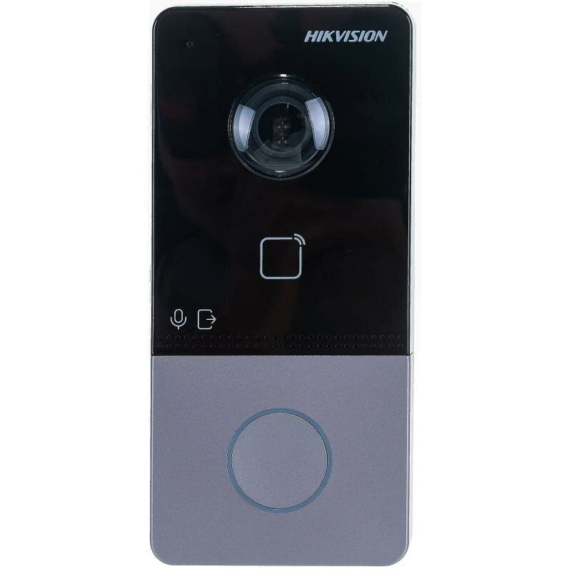 Вызывная видеопанель Hikvision DS-KV6113-WPE1(C), цвет панели: черный
