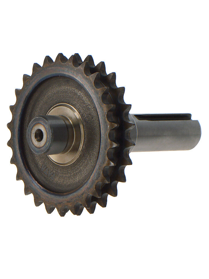 Вал со звездой понижающего редуктора Z/26 - 168F