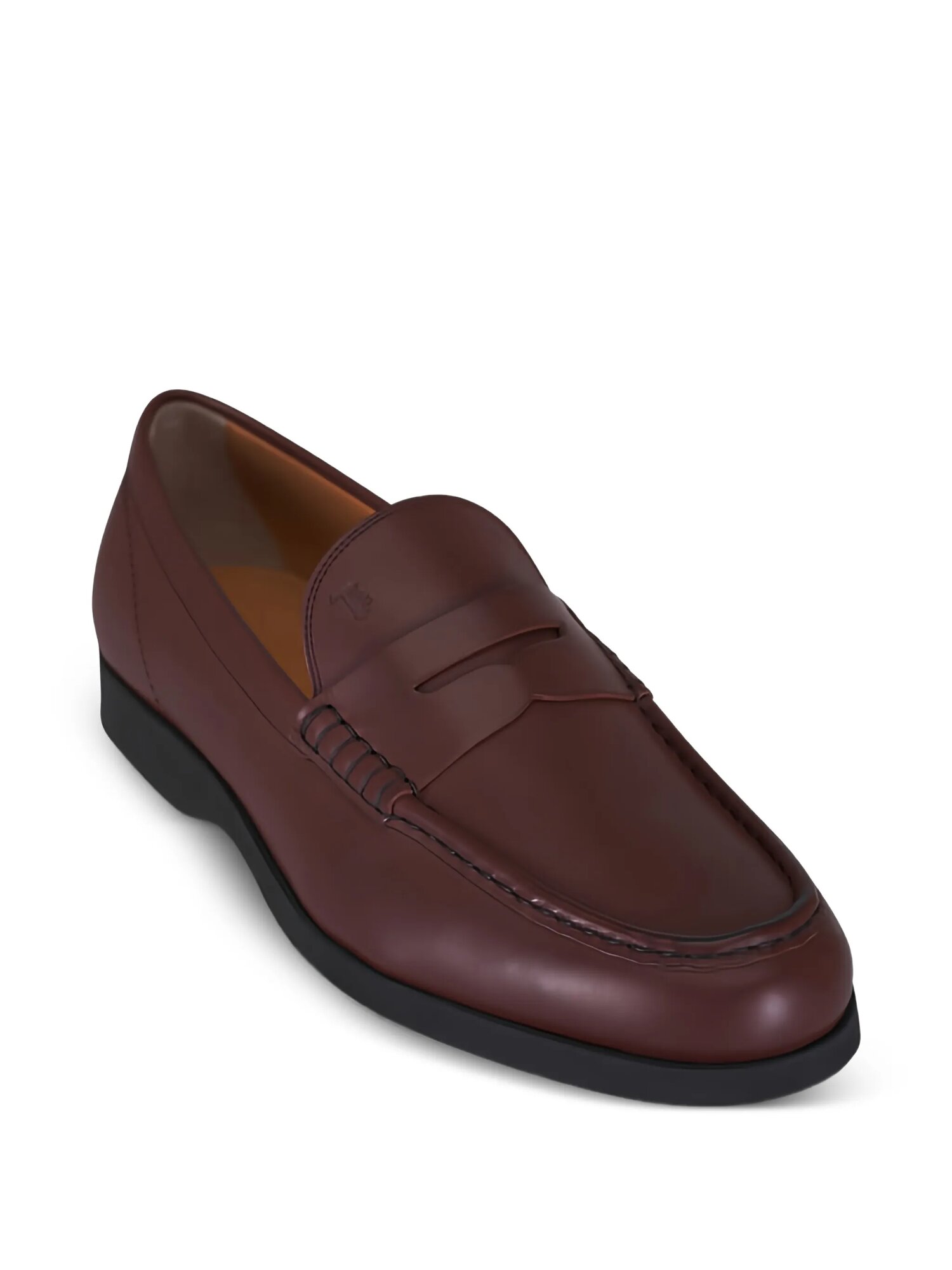 Лоферы Tod's Leather penny loafers, размер 10.5, brown — фото 1