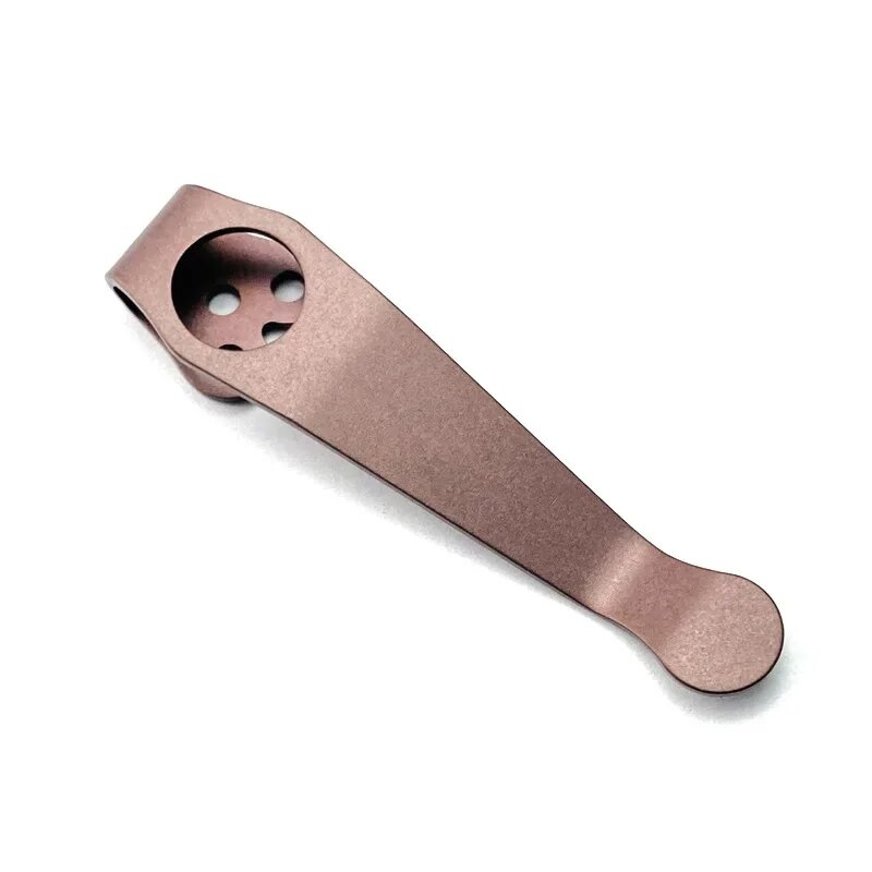 Зажим для ножа титановый Spyderco Rose Gold