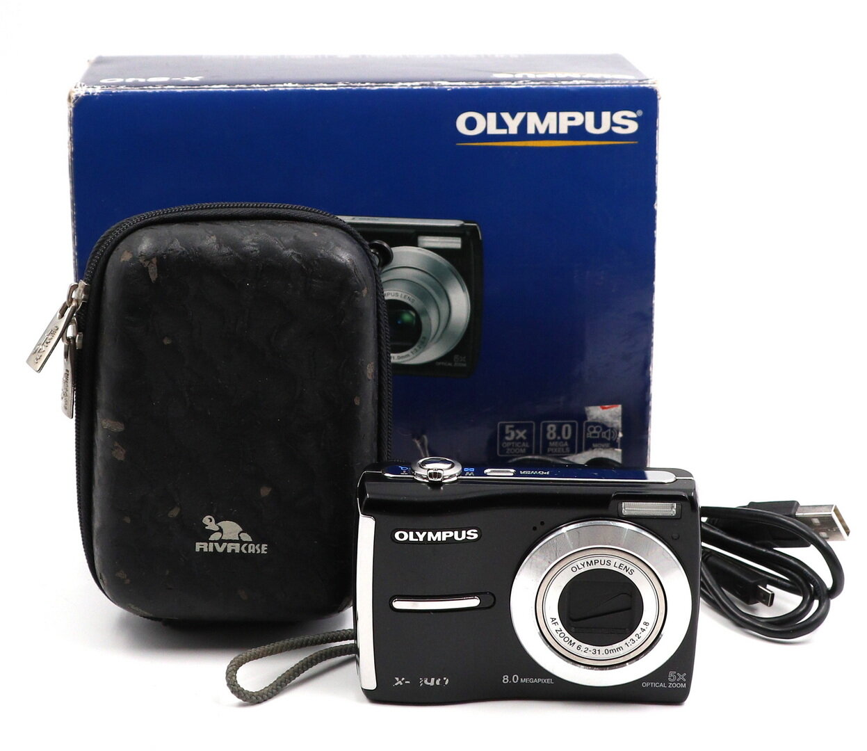 Компактная фотокамера Olympus X-840 в упаковке