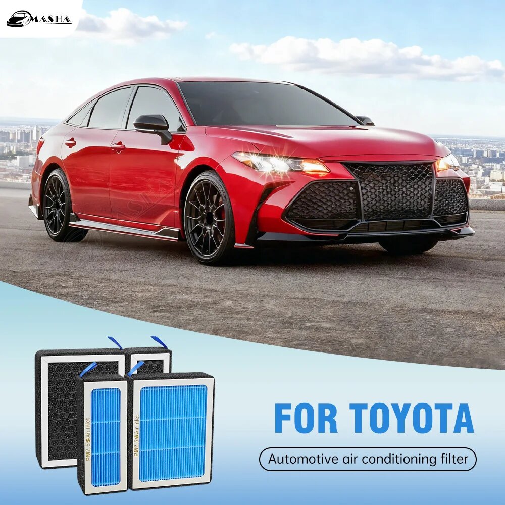 Воздушный фильтр салона HEPA для Toyota Avalon CHR Camry Corolla Highlander, воздушные фильтры, сменные комплекты для кондиционера с активированным углем