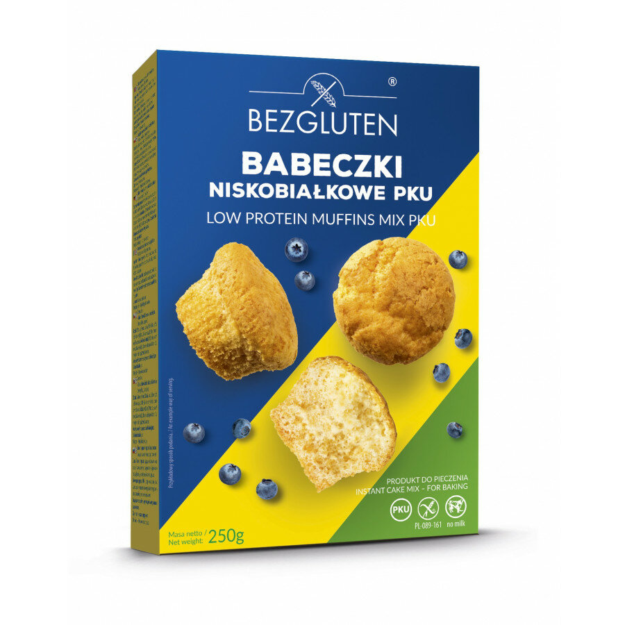 Маффины Bezgluten низкобелковые, 3шт x 250 г