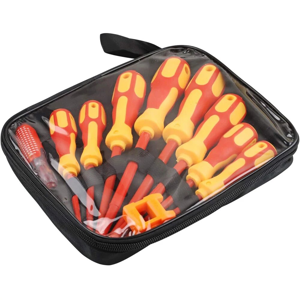 Магнитные изолированные шестигранные отвертки набор для электрика 9 pcs Kit