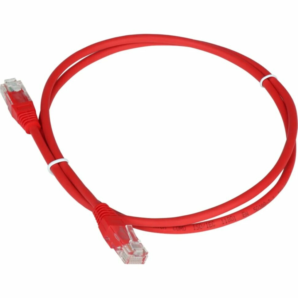 Патч-корд TWT TWT-45-45-0.3-RD UTP кат.5e, 0.3 м, красный, 2239388