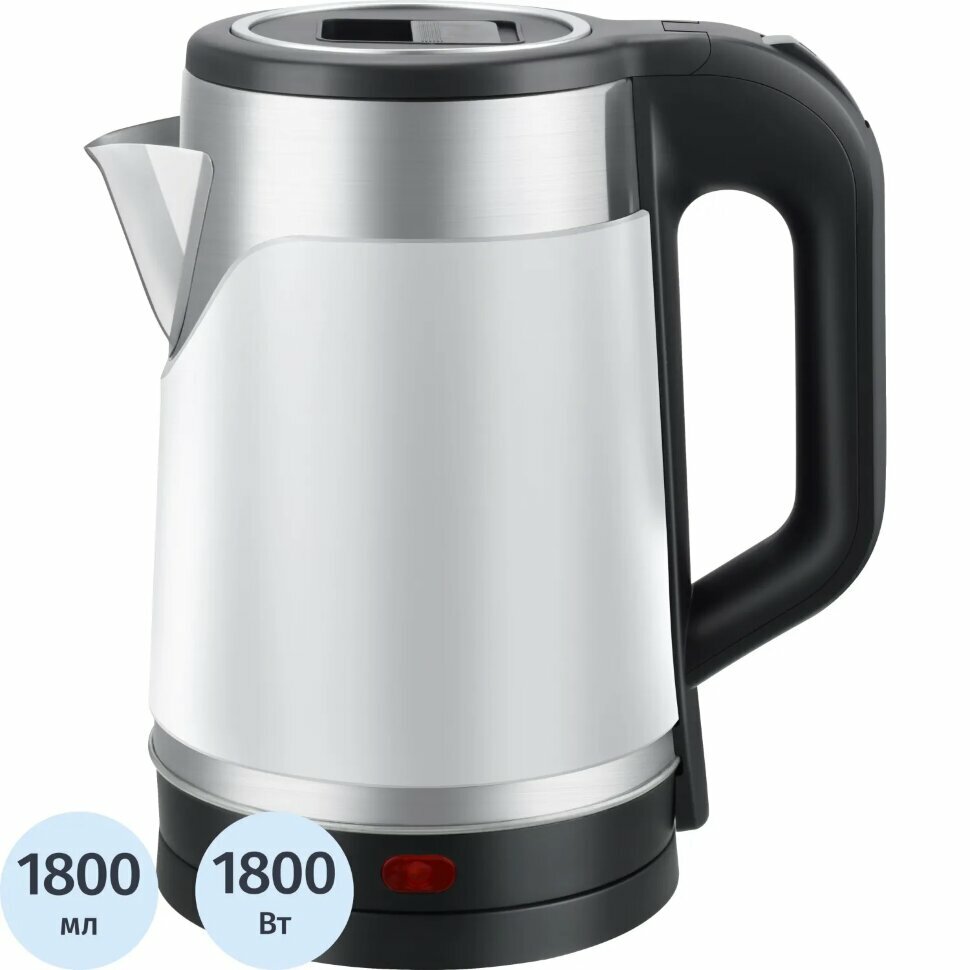 Чайник GOODHELPER KPS-185C, 1,8л, 1800Вт, (белый), 1728370