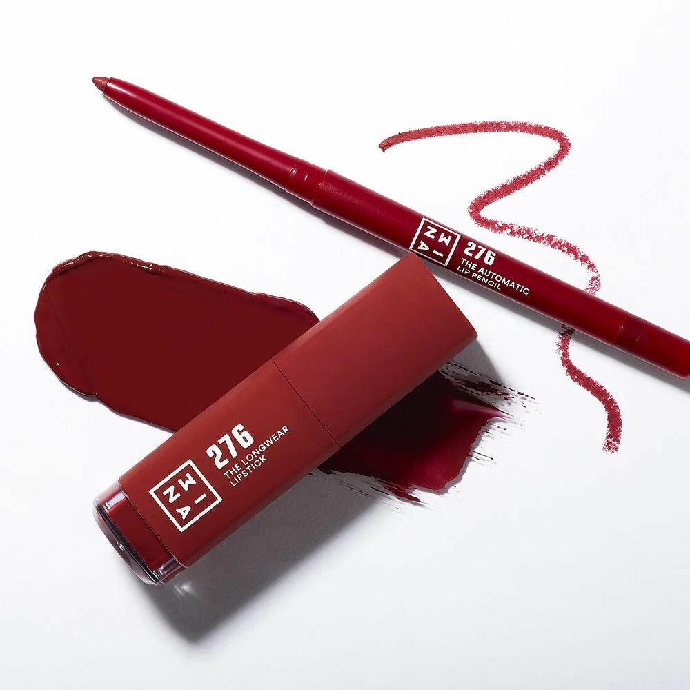 Жидкая Губная Помада MMJYSLIM (Мина, Зина) The Longwear Lipstick, тон - 276 (Шоколадно-Красный)