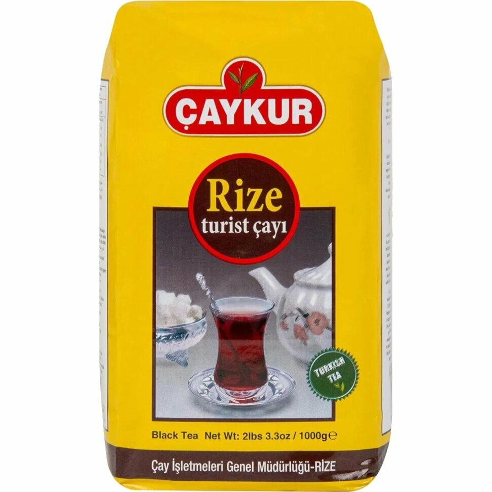Чай листовой Caykur Rize Turist турецкий черный 1кг, 2264620