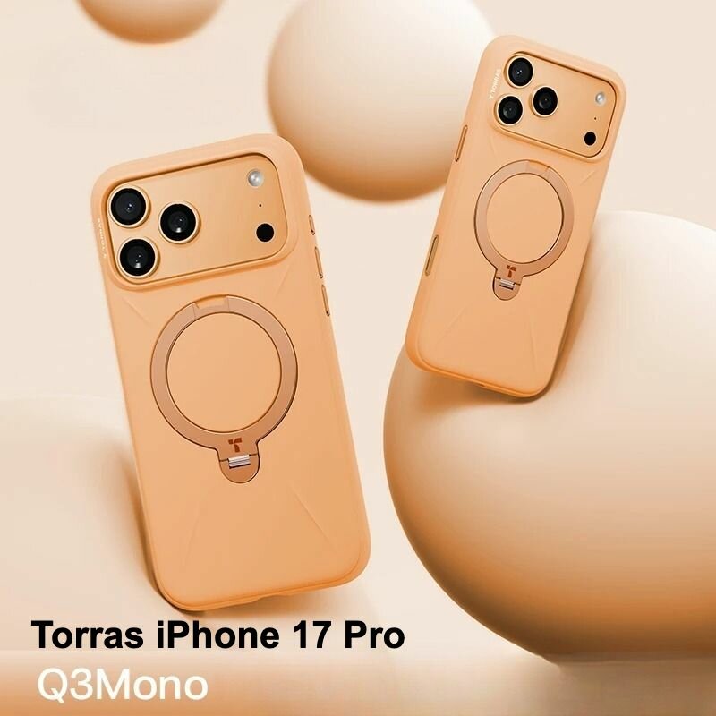 TORRAS Q3 Mono Силиконовый чехол для телефона iPhone MagSafe, совместимый с вращающимся на 360 градусов магнитным держателем