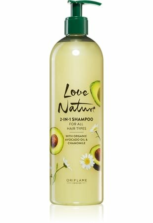 Шампунь для волос Oriflame Love Nature Organic Avocado Oil & Chamomile, 500 мл