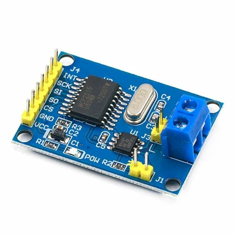 New-MCP2515 Модуль Шины CAN Печатной Платы TJA1050 Приемник SPI Для 51 DIY Kit Программа Микроконтроллера