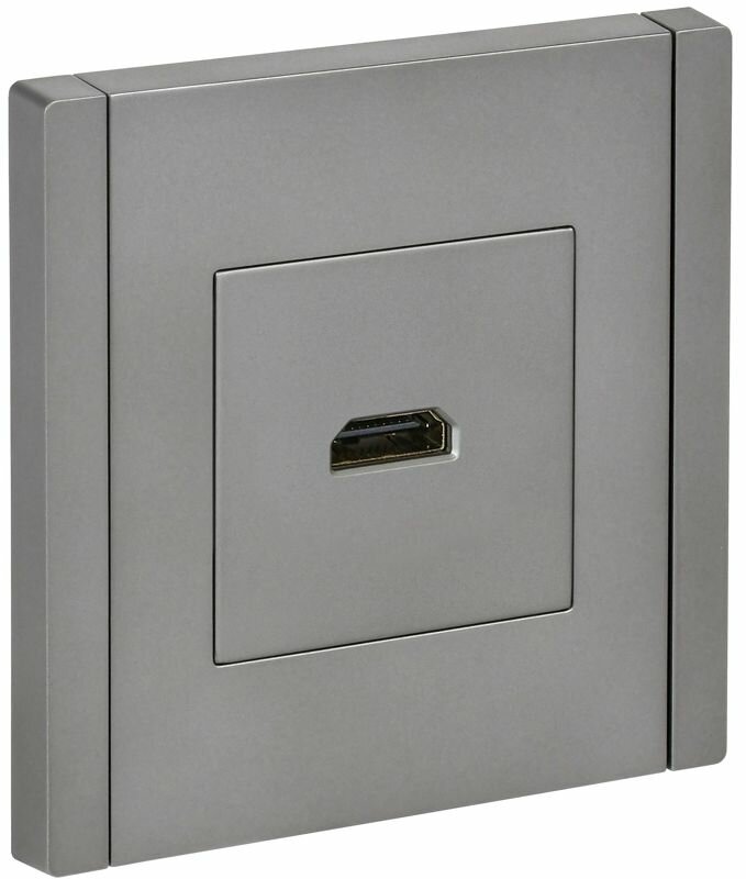 Розетка HDMI FORTE&PIANO FP540 сталь IEK FP-H10-K46