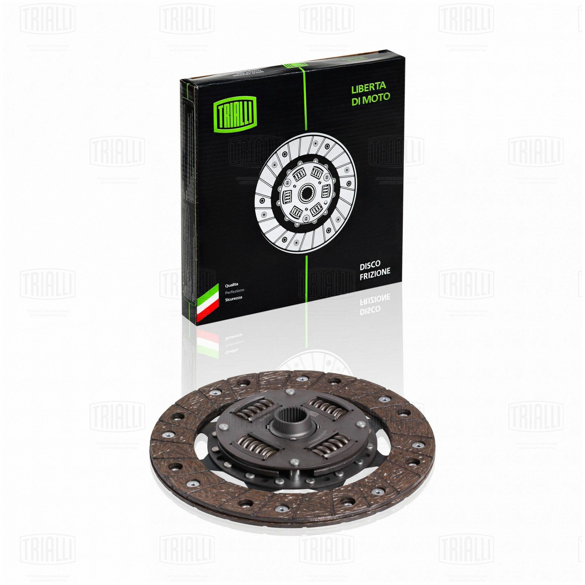 Диск сцеп. для а м VW Golf 97- Skoda Octavia 96- 1.6i 102 л. с. ведом. TRIALLI FD 1806