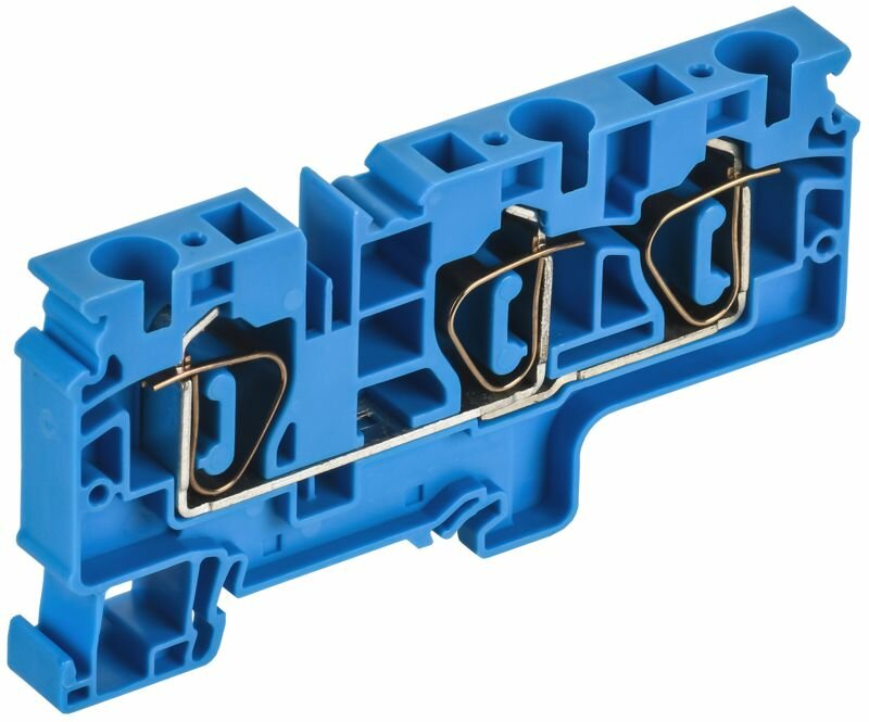 Клемма пружинная CX10-3 BU 10кв. мм 3-конт. син. ARMAFIX IEK AF-CT40-00-3-K07-010