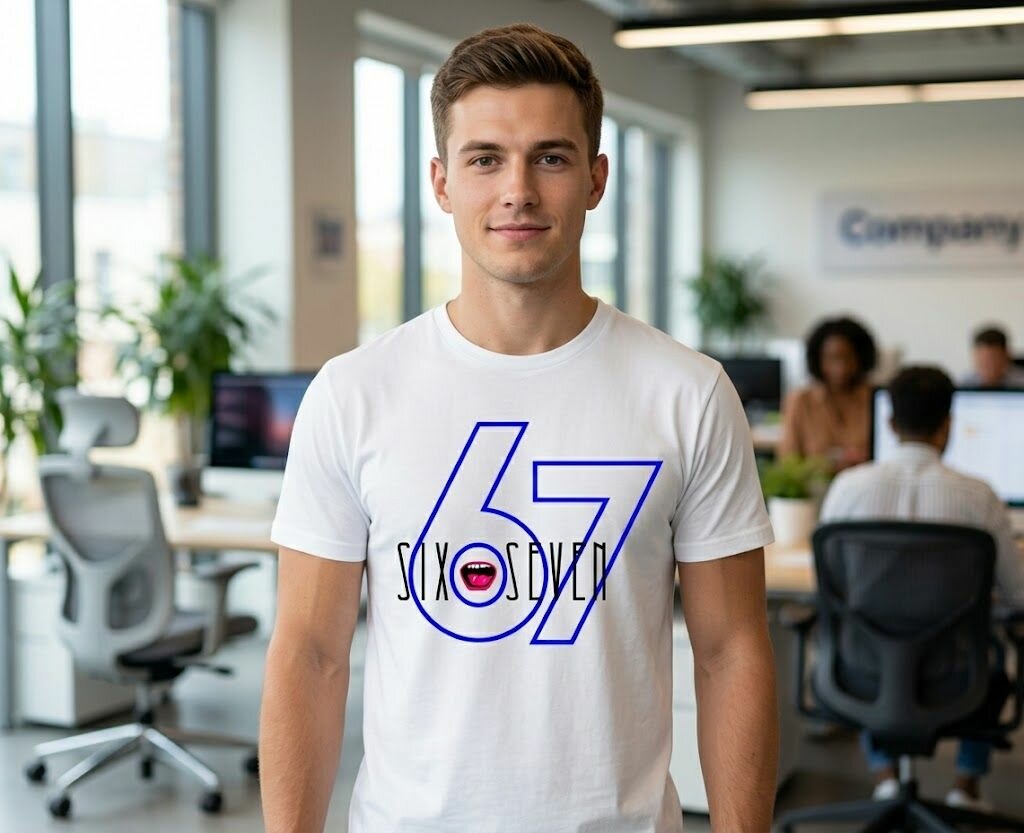 Футболка оверсайз c принтом 67