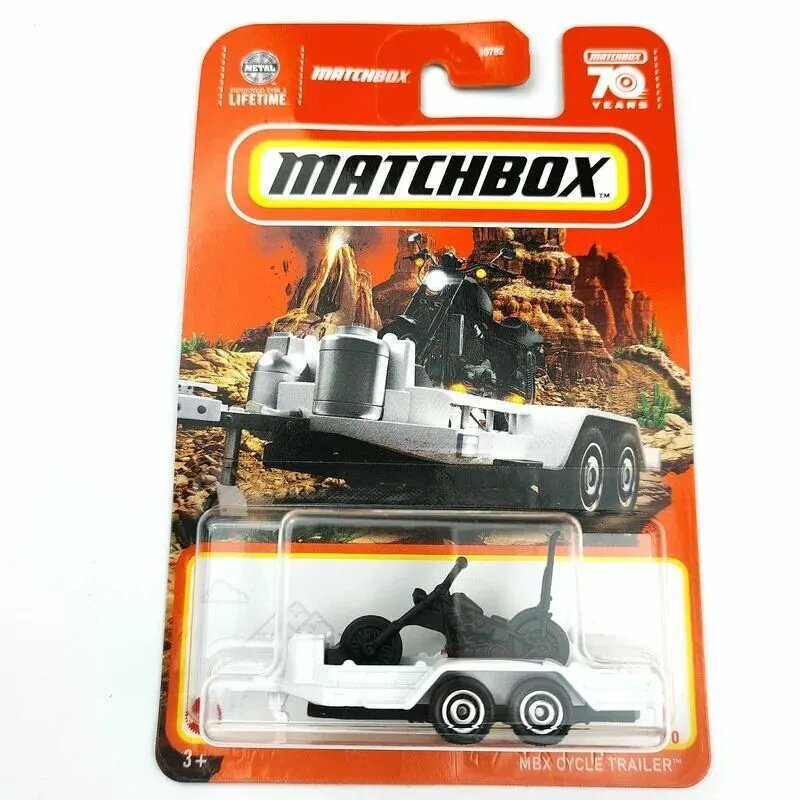 Машинка металлическая модель машины Matchbox 1/64 30782 MBX CYCLE TRAILER