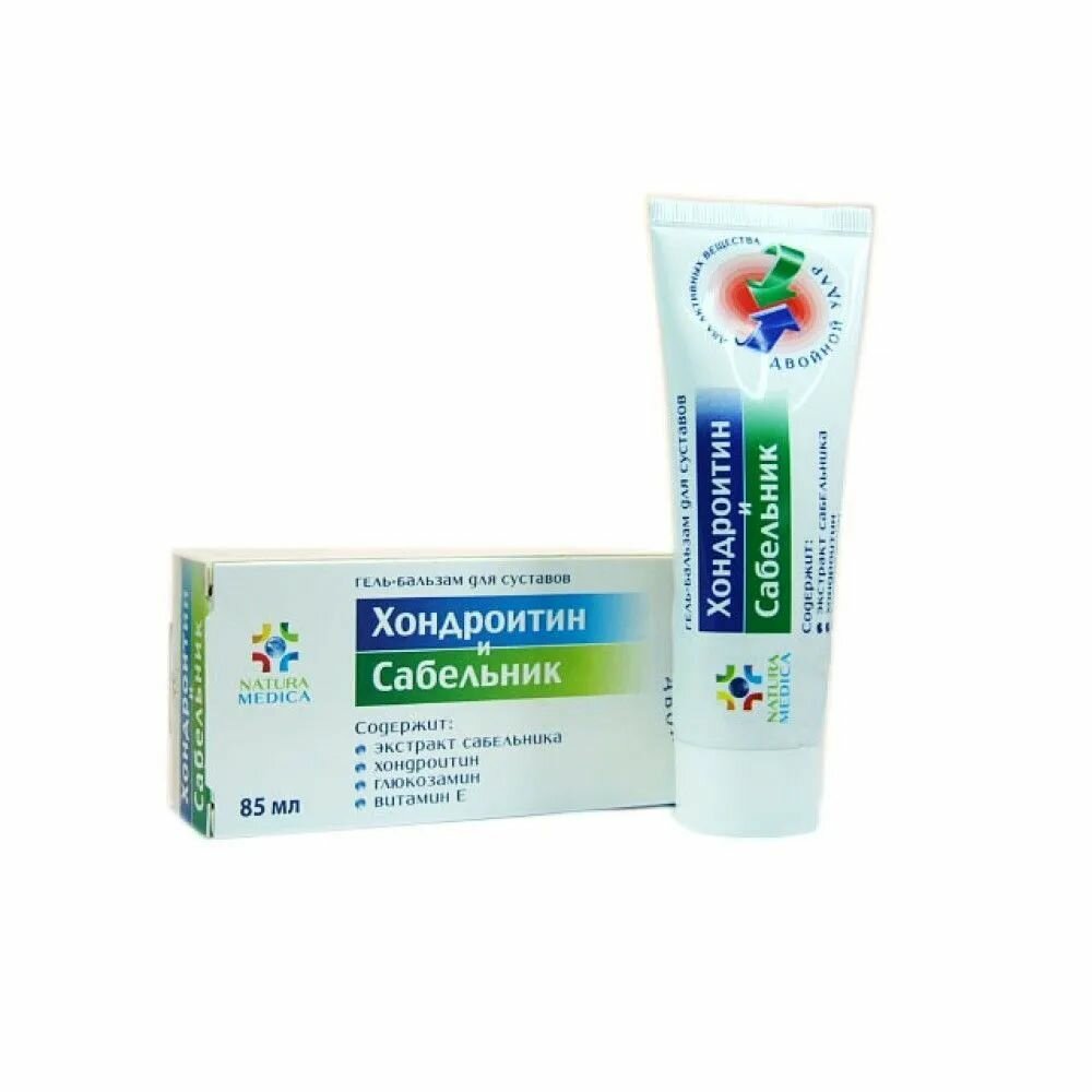 Natura Medica гель-бальзам для суставов Хондроитин и Сабельник
