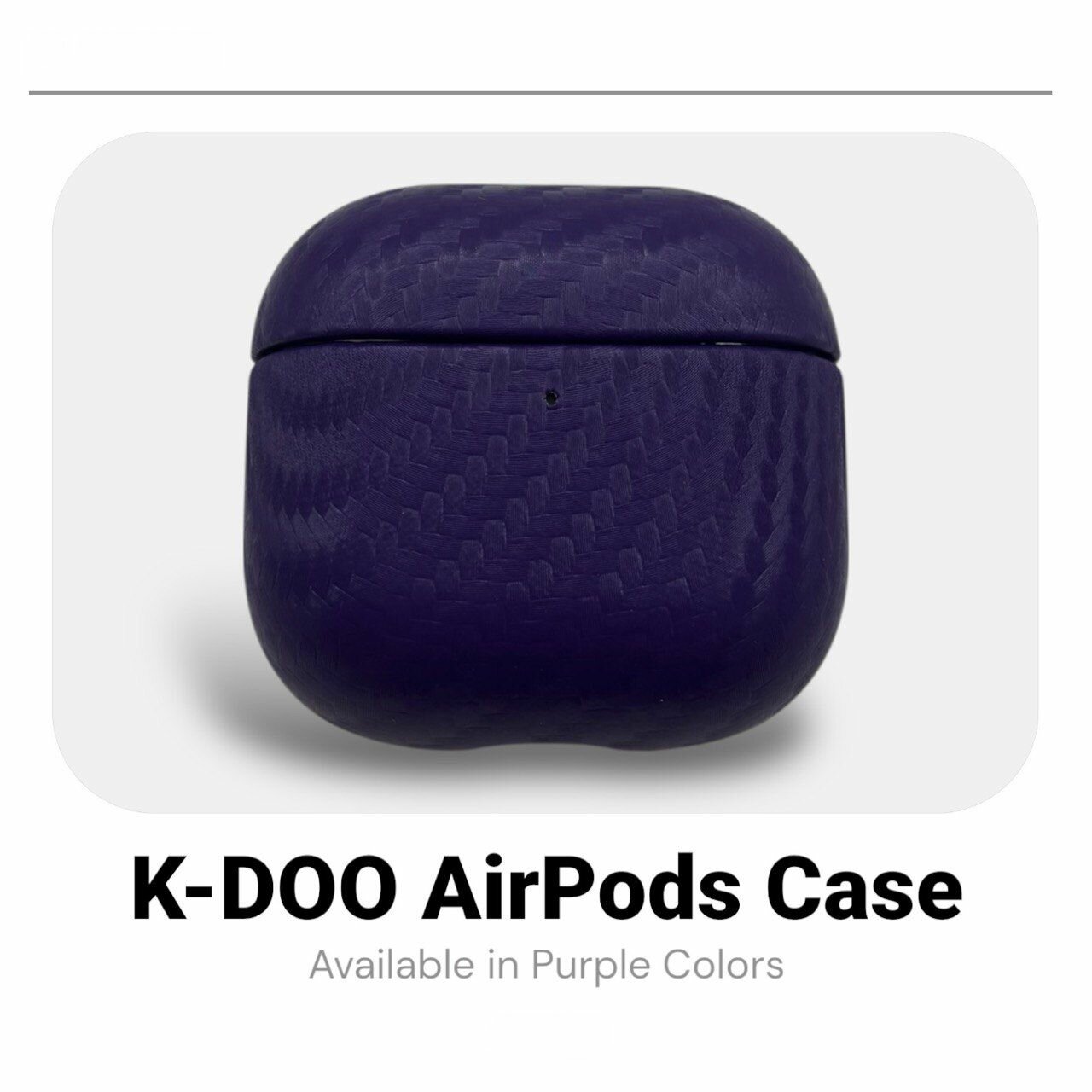 Чехол Текстура Карбон K-DOO Lux Craft+ для AirPods 4 , фиолетовый