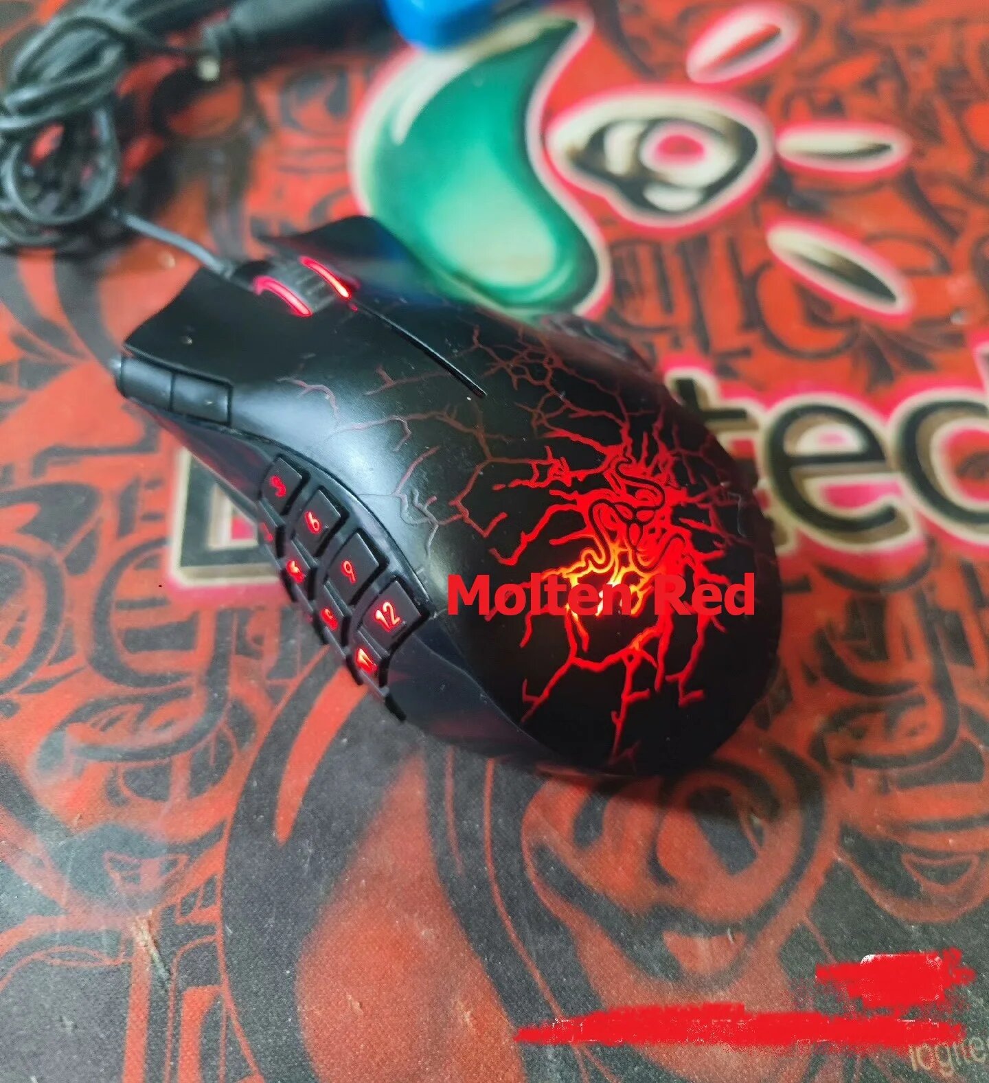 Мышь проводная Razer Naga Molten