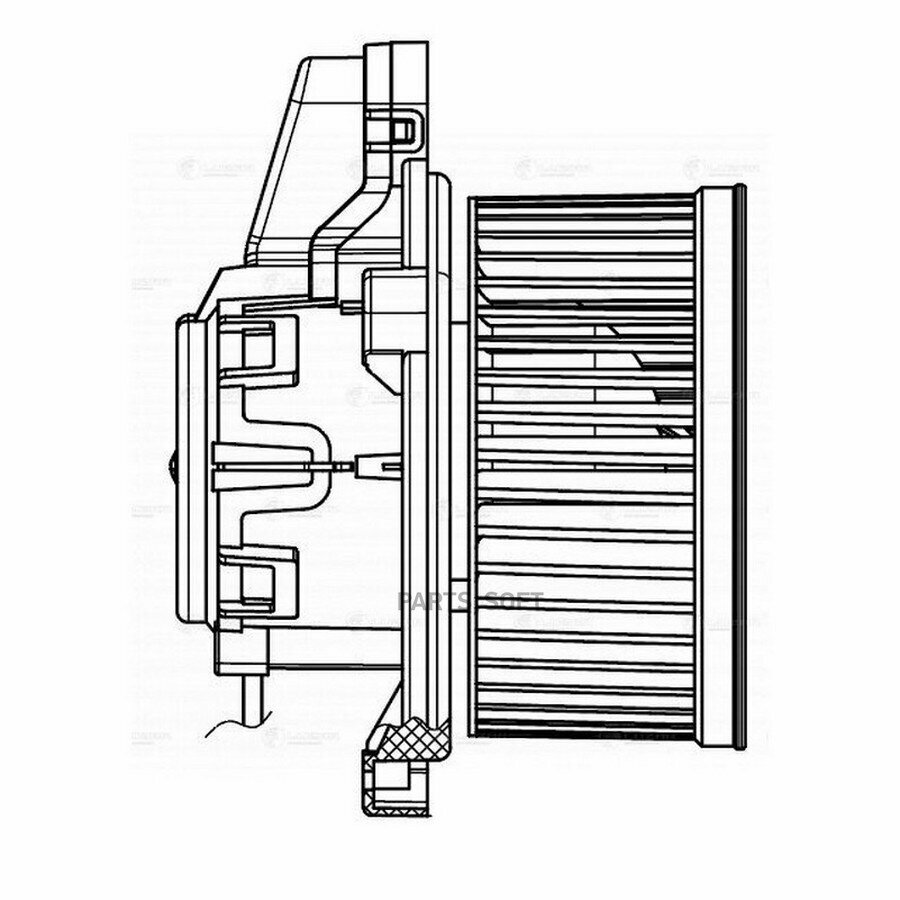 LUZAR LFH3045 Электровентилятор отопителя