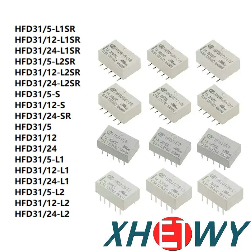 Реле MURDTD HFD31 5V 12V 24V 1A, Размер HFD31 5-L1SR