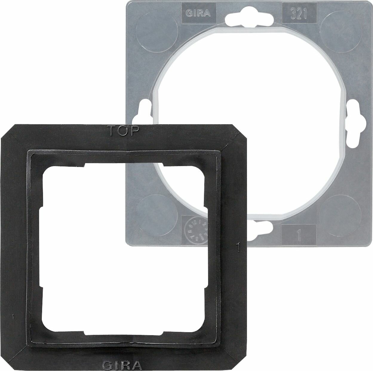 Gira Уплотнительный комплект IP44 для розеток Schuko с крышкой Standard 55 / E1 / E2, 025227