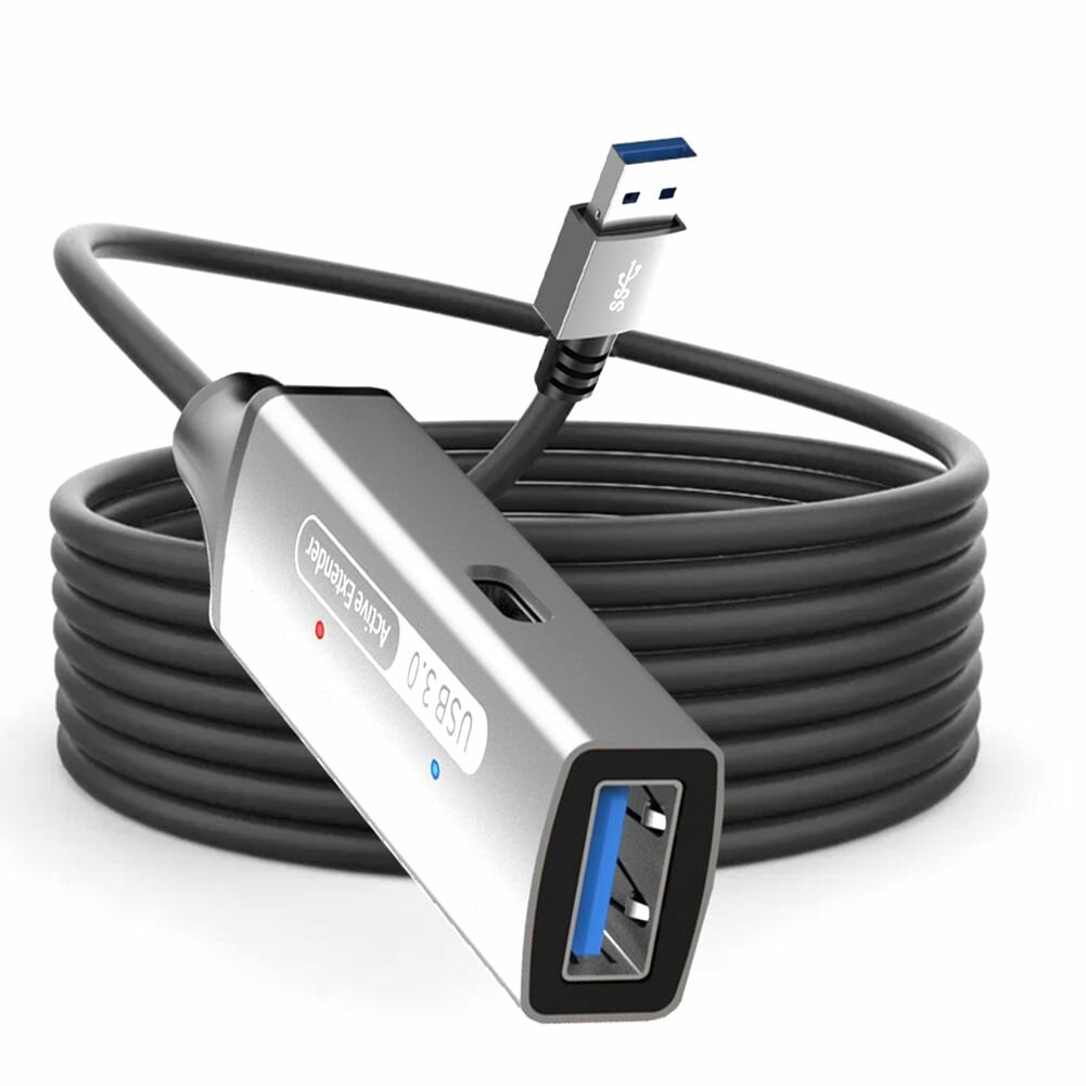 K1Активный Удлинительный Кабель USB 3.0 С Усилителем (Папа-Мама), 10 М USB 3.0 удлинитель 10м с усилителем папа-мама