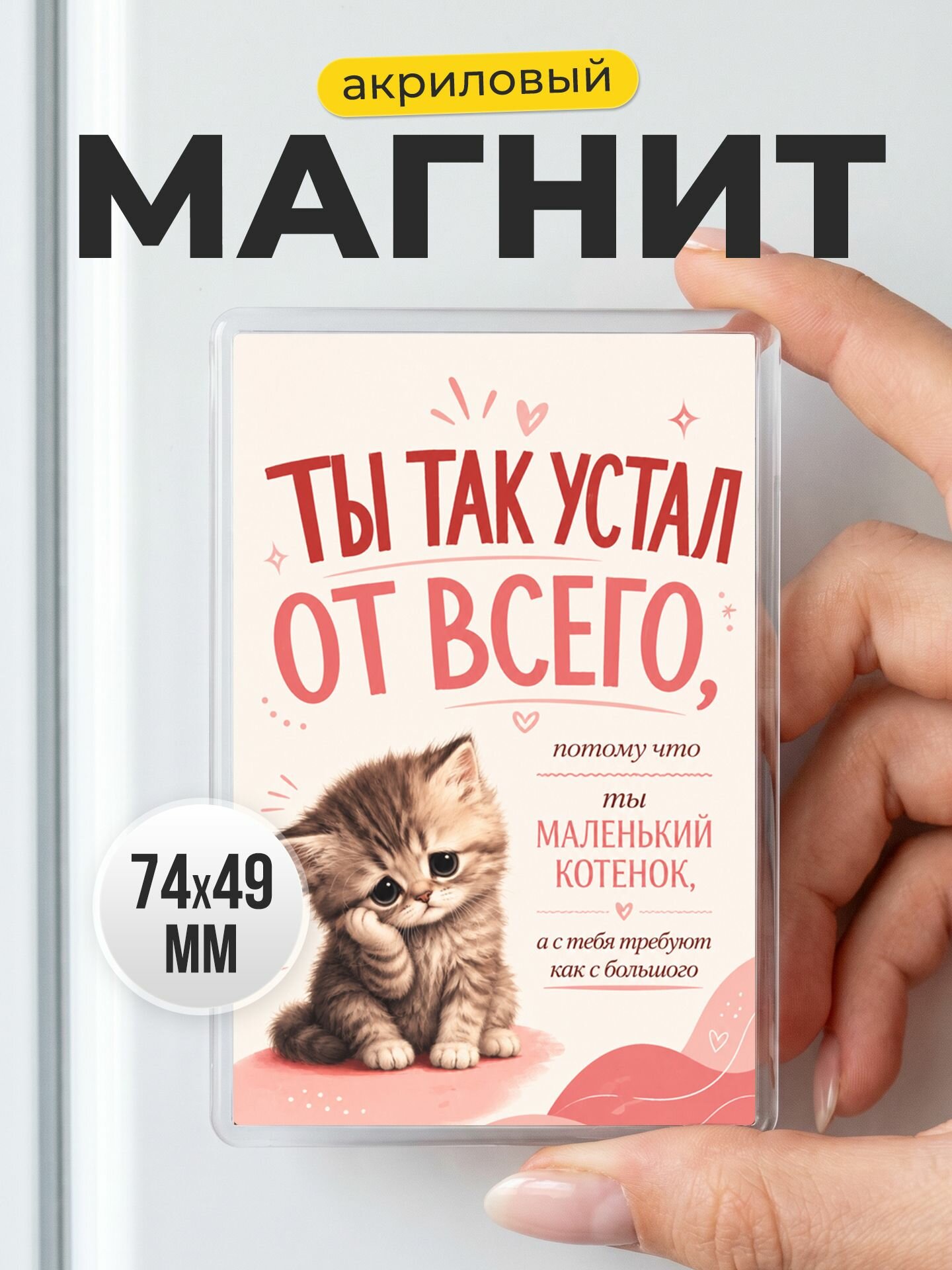 Магнит с котенком в подарок другу