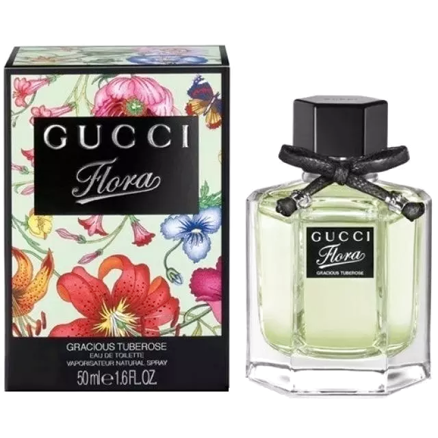 Женская туалетная вода Gucci Flora Gracious Tuberose 50 мл - цветочно-туберозовый парфюм Гуччи