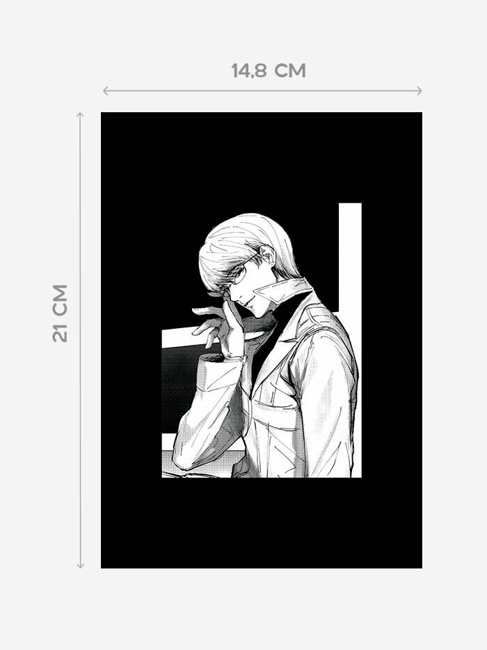 Блокнот А5 Аниме Токийский гуль Tokyo Ghoul, на кольцах, в точку