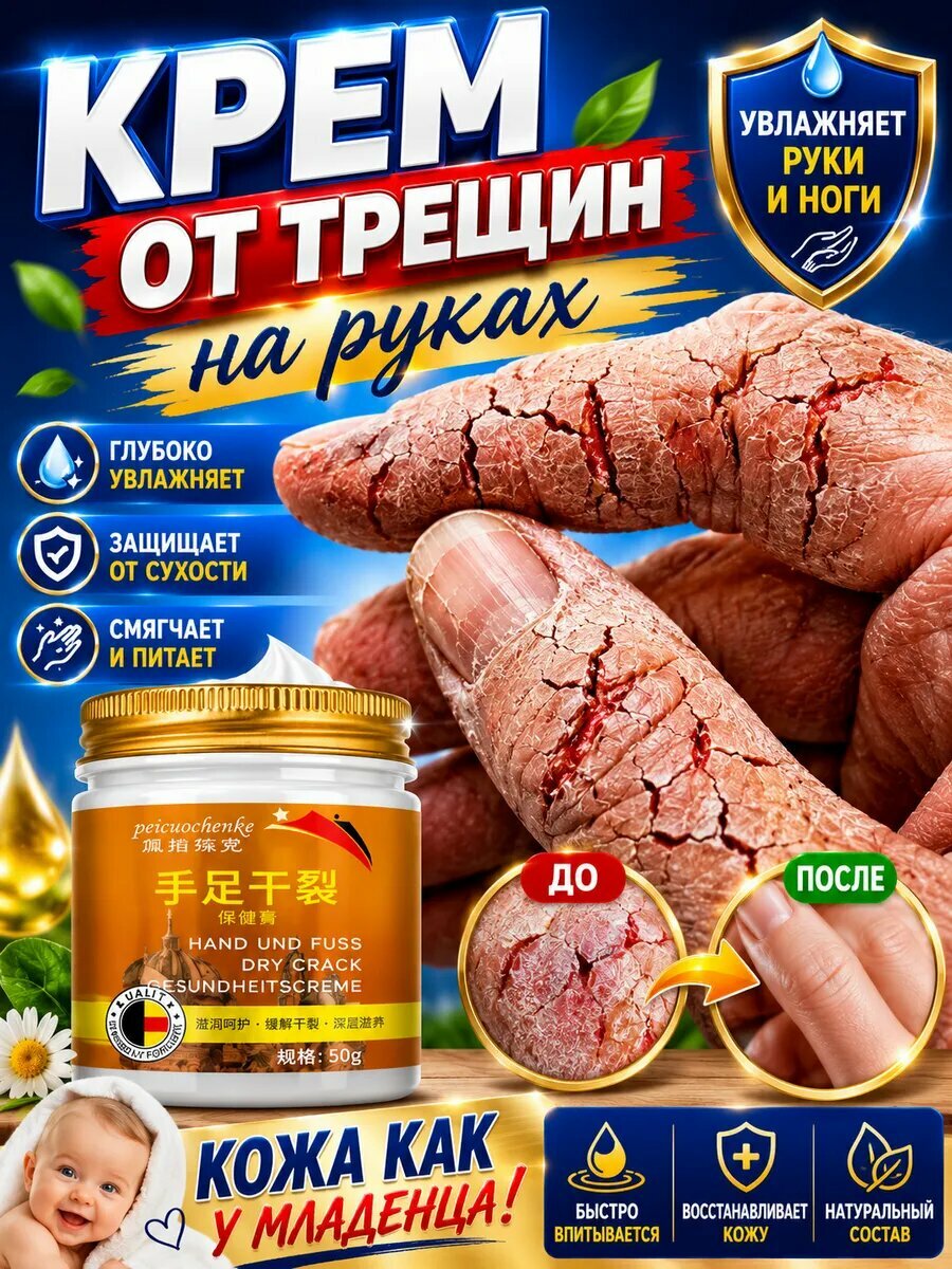 Крем для ног от трещин и сухости