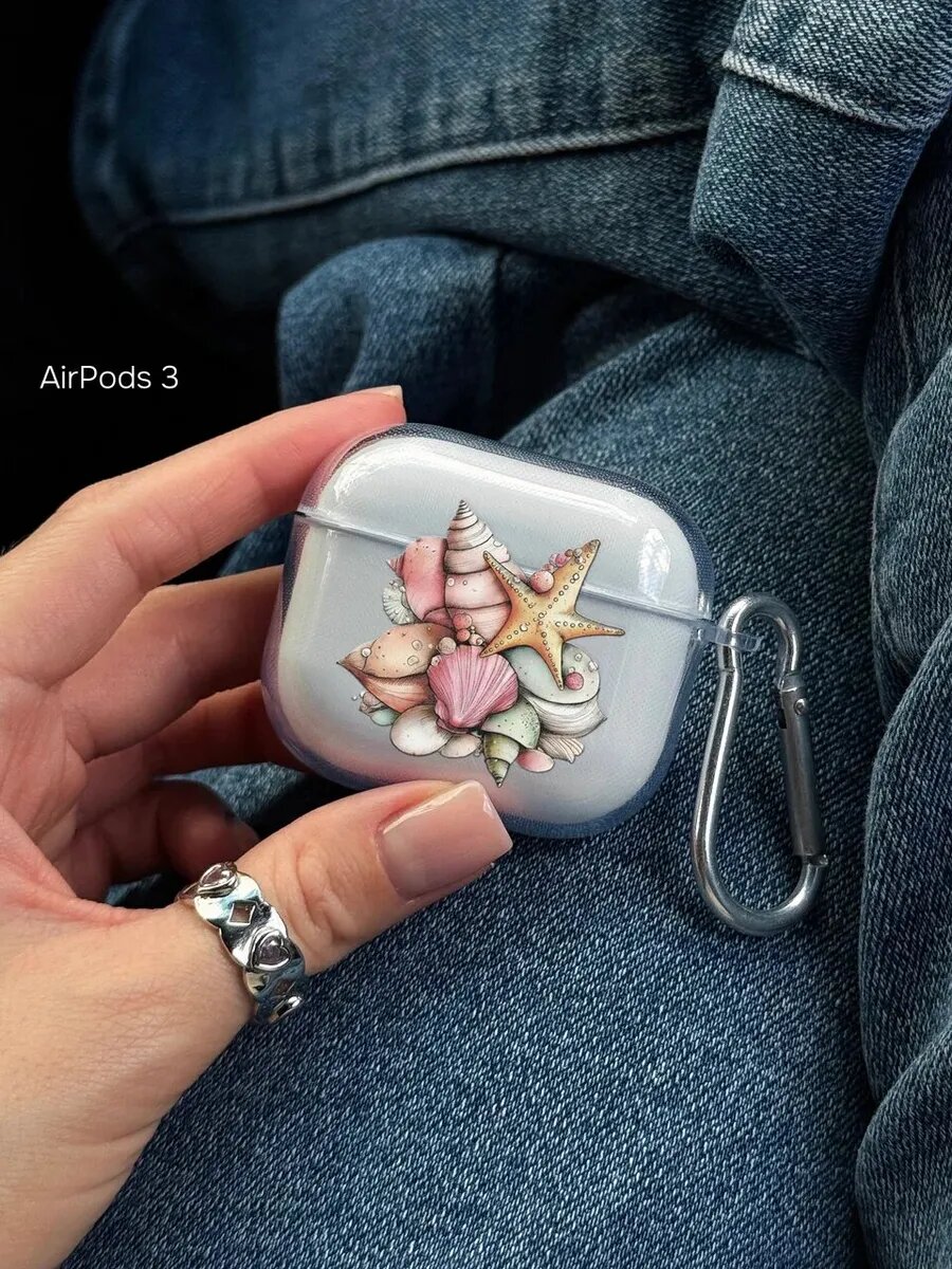 Чехол на AirPods 3 с ракушками
