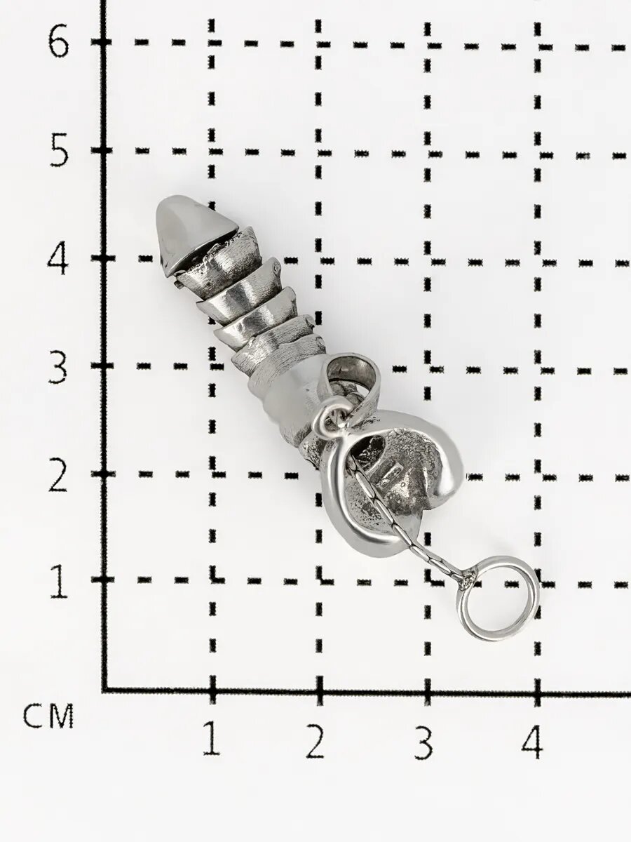 Подвеска L-Silver, серебро, 925 проба, размер 3 см., серебристый — фото 1