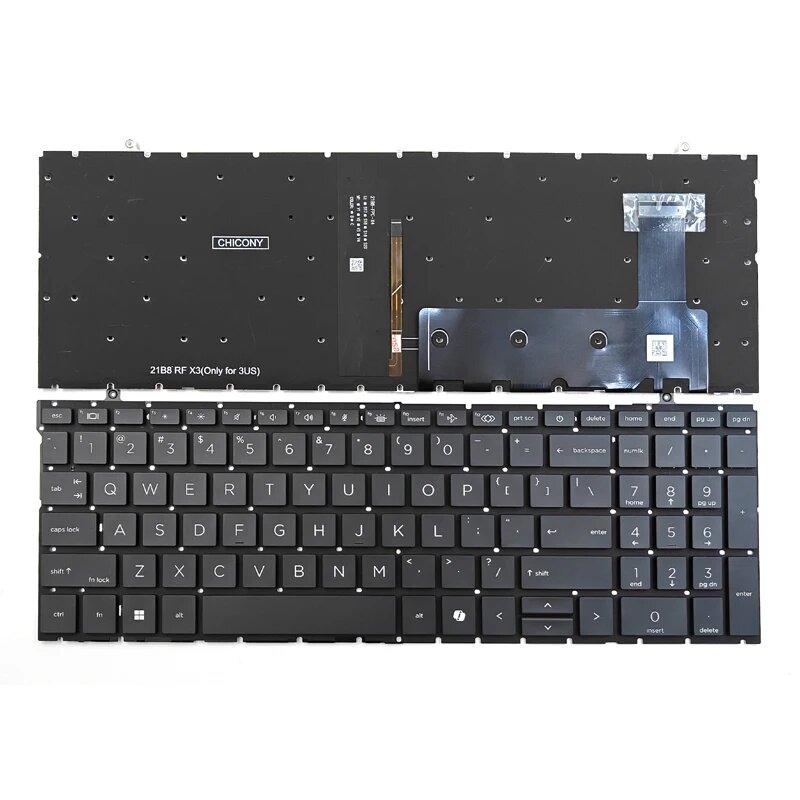 Новая клавиатура для ноутбука серии HP EliteBook 860 G11/EliteBook 865 G11, США, с подсветкой и клавишами AI