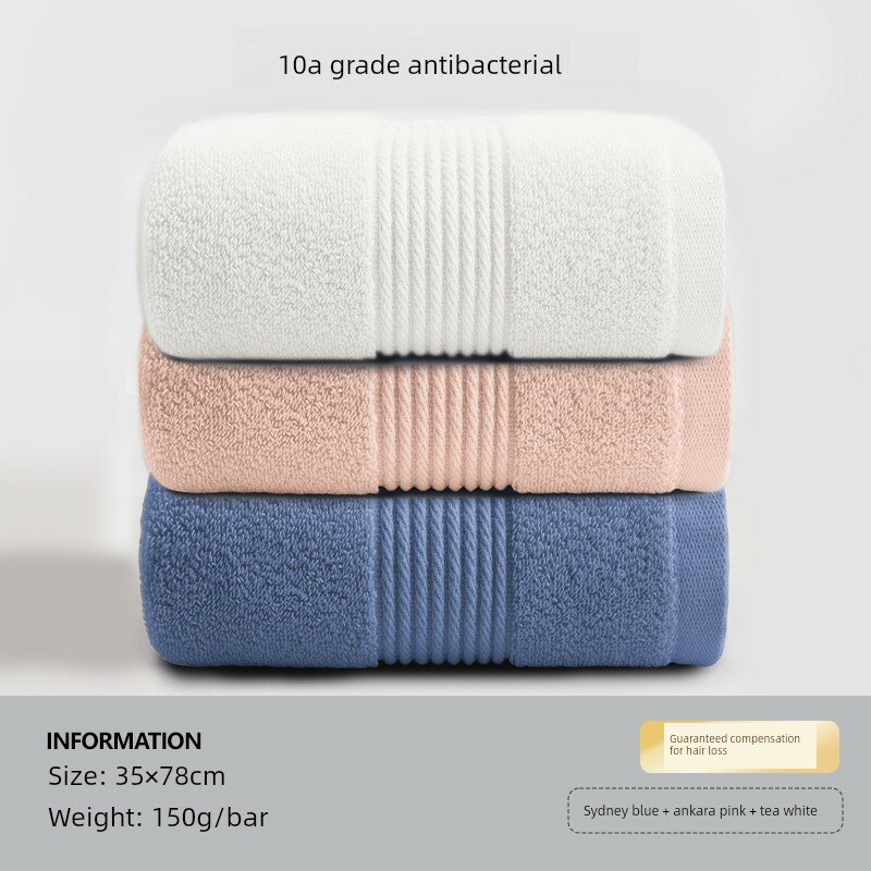 Антибактериальное банное полотенце Miniso из чистого хлопка для мужчин и женщин, впитывающее и быстросохнущее, домашнее