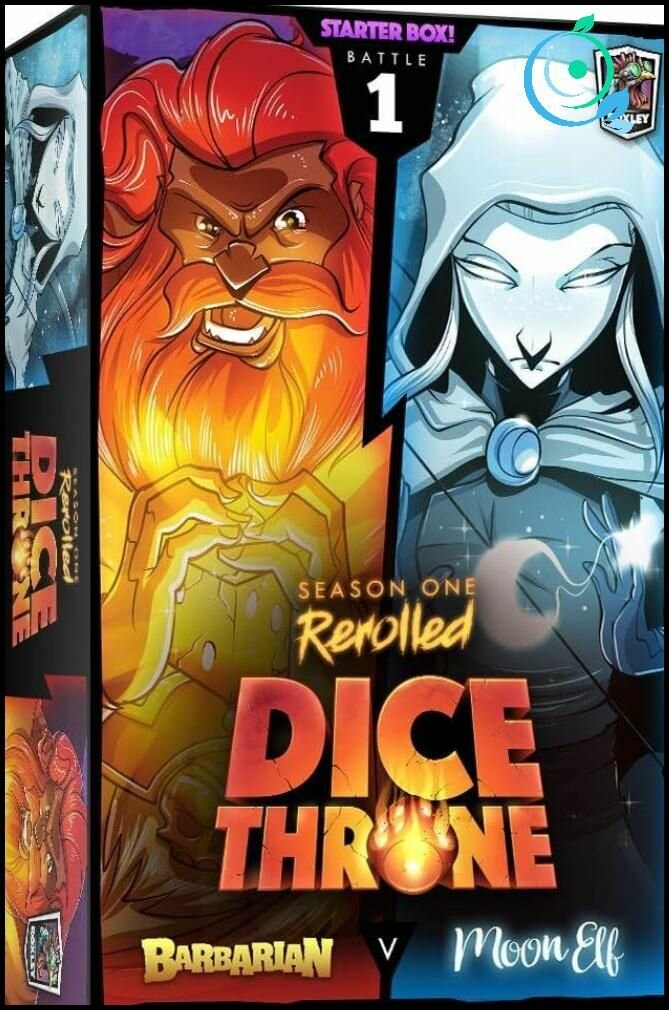 Настольная игра Dice Throne (Трон кубов). Первый сезон. Barbarian vs Moon Elf на английском языке