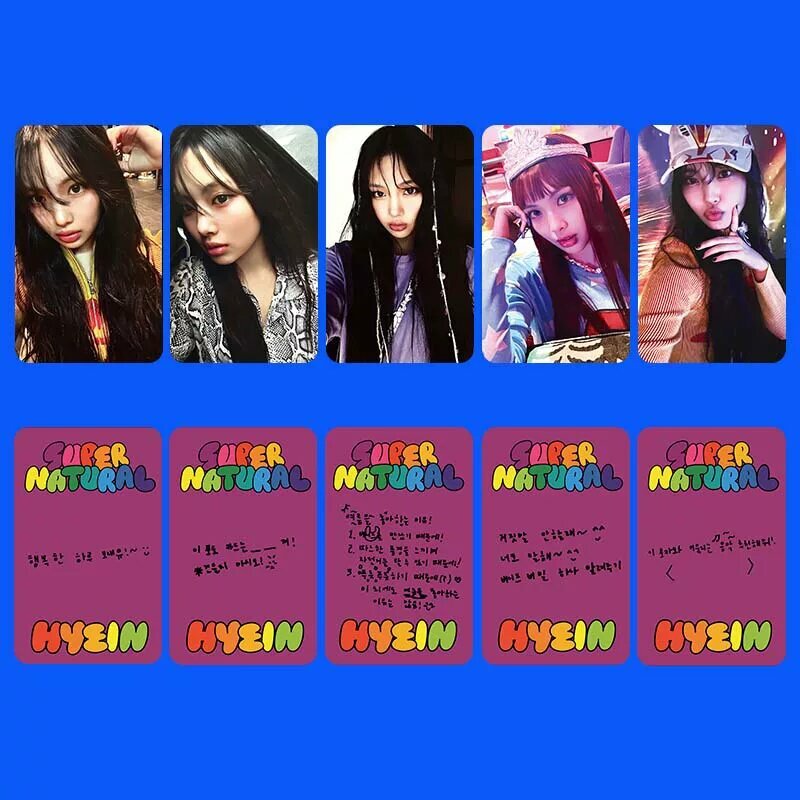 Официальный набор карт JING SUPER HYEIN индивидуальная упаковка 5 карт для фанатов MINJI HANNI HAERIN Стиль 5