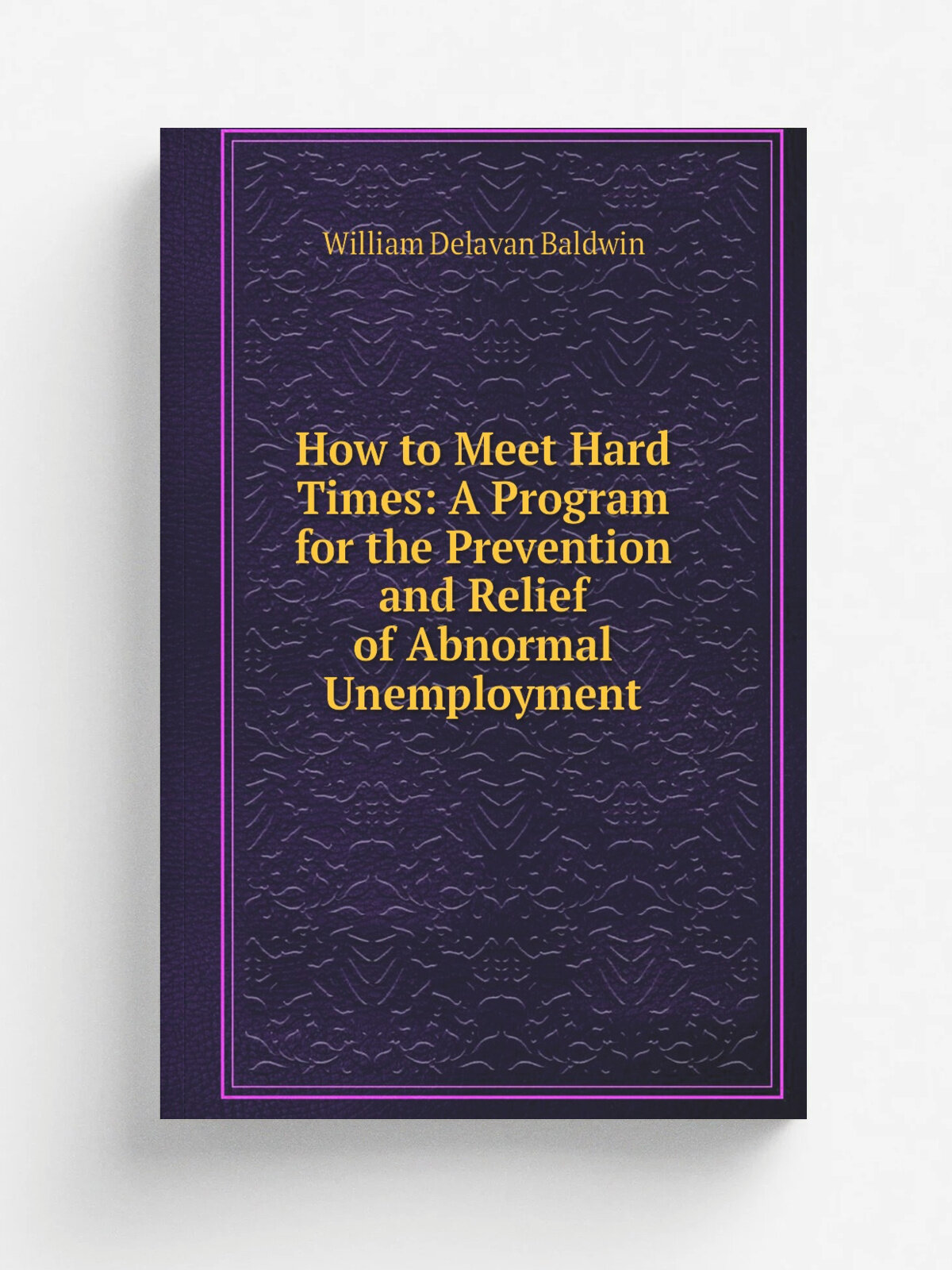 How to Meet Hard Times: A Program for the Prevention and Relief of Abnormal Unemployment | William Delavan Baldwin | Репринт