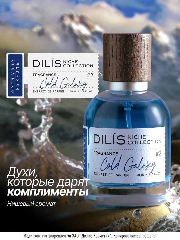 Dilis духи экстра для мужчин Niche Collection - Cold Galaxy, 50 мл