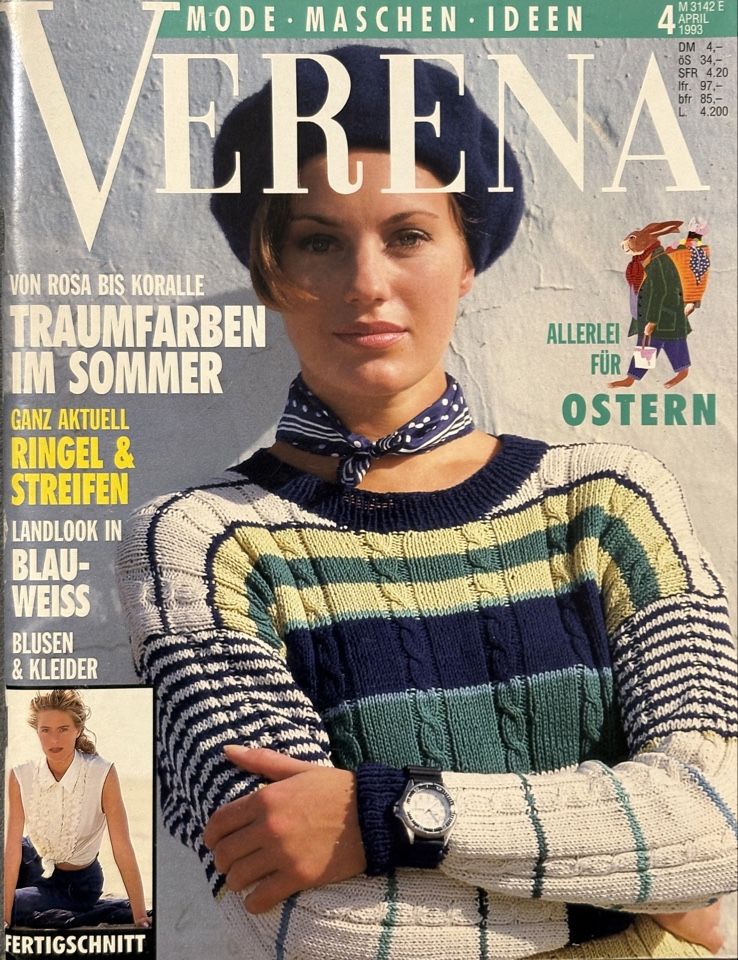 Журнал Верена ( VERENA) вязание 4 1993 на немецком #27