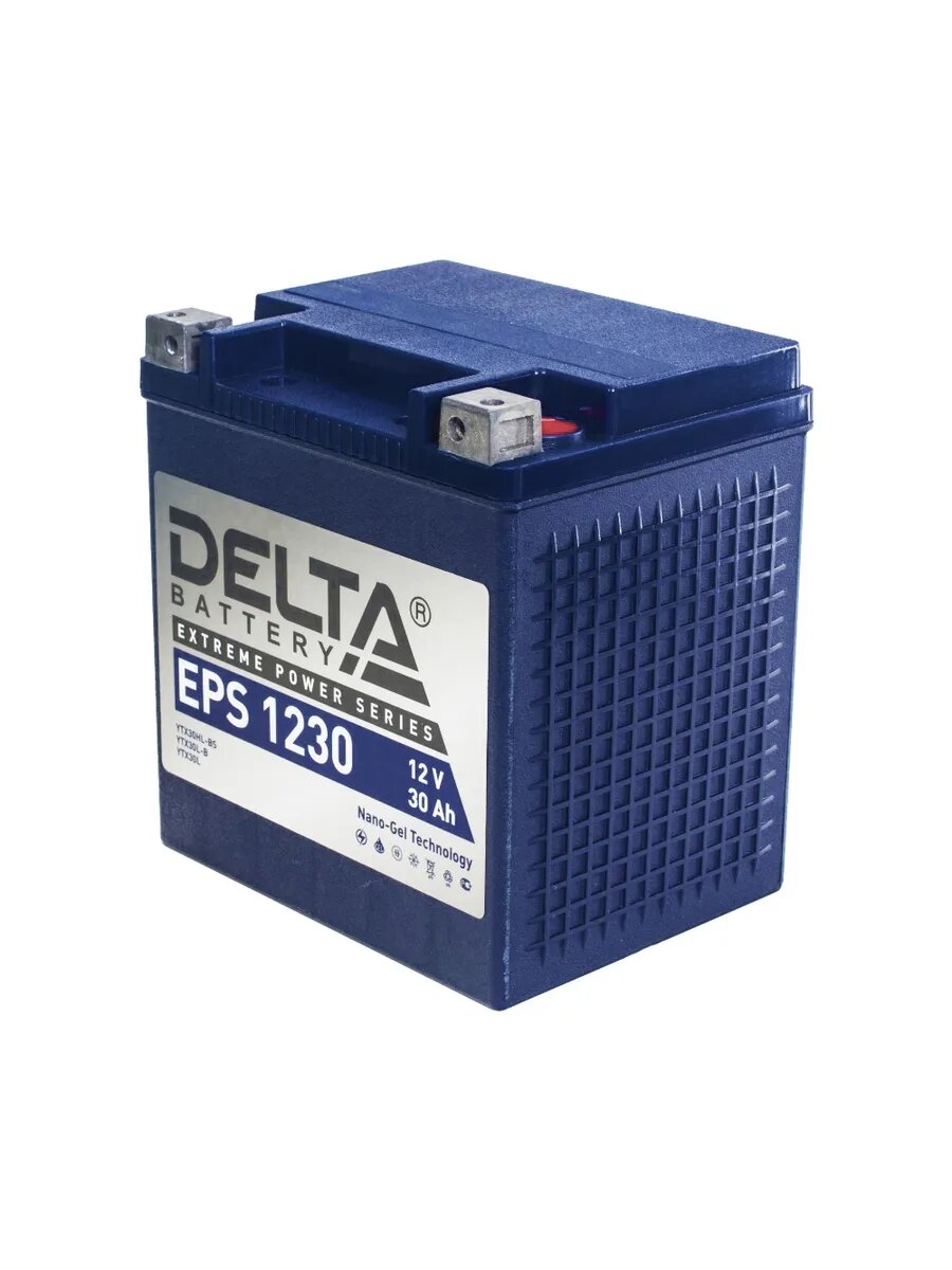 Аккумулятор DELTA BATTERY AGM 30А/ч обратный R+ мото EN 360А