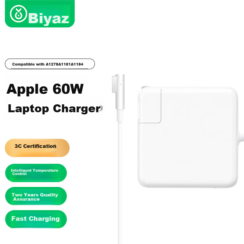 BIAZE 60Вт зарядное устройство для ноутбука Apple совместимое с MacBook Air Pro A1278 A1181 A1184 магнитный адаптер