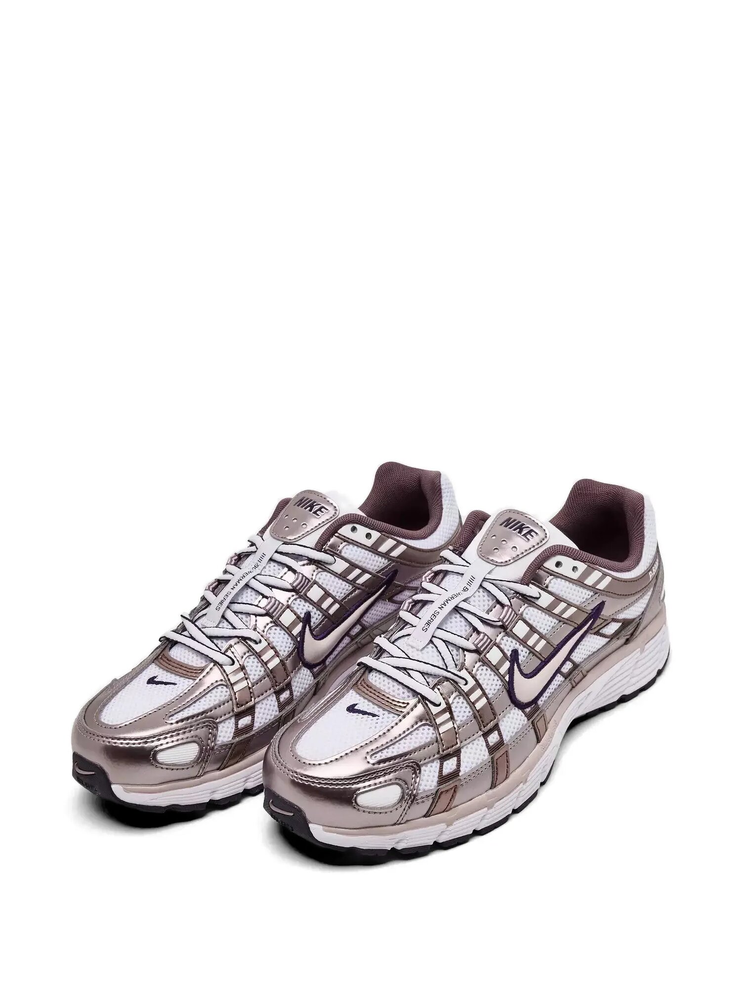 Кроссовки NIKE P-6000, размер 6 US, бежевый/белый — фото 1