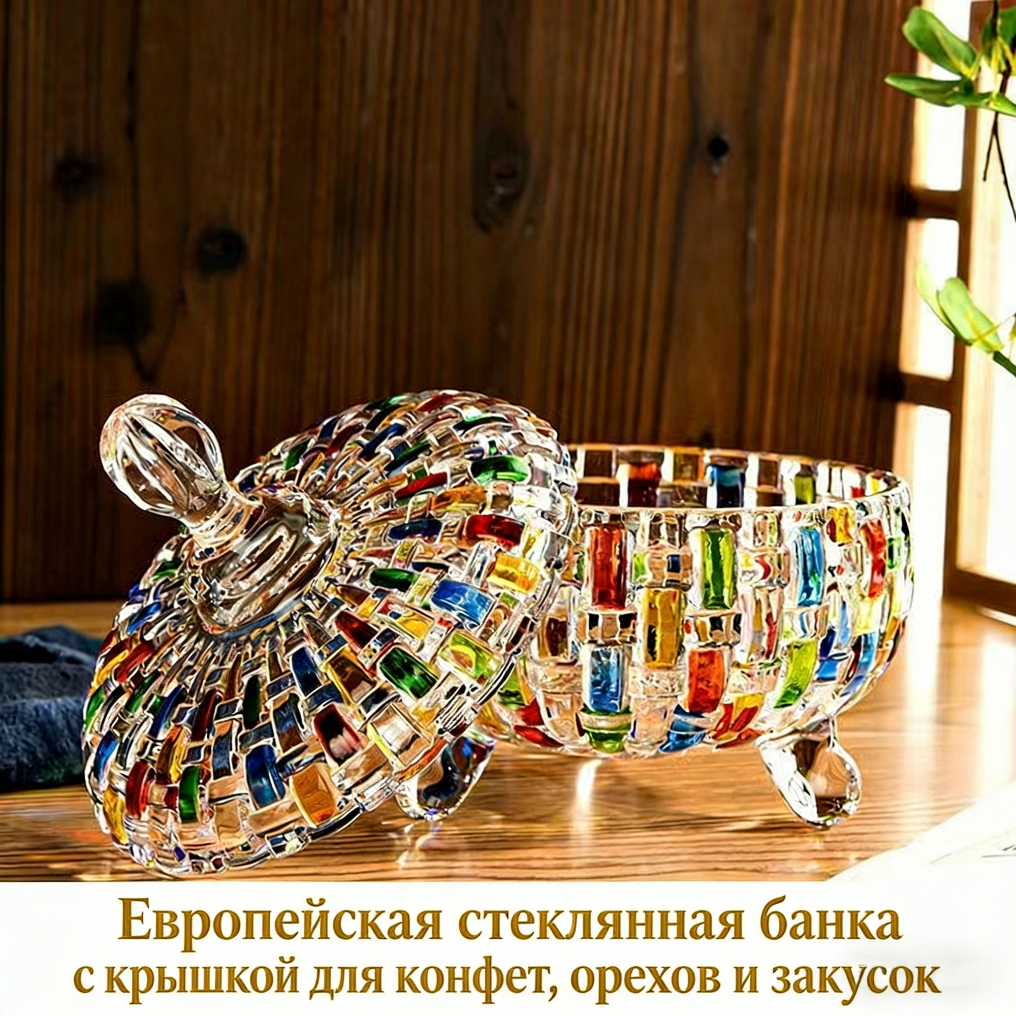 Универсальная расписная банка для конфет в итальянском стиле, 1 шт