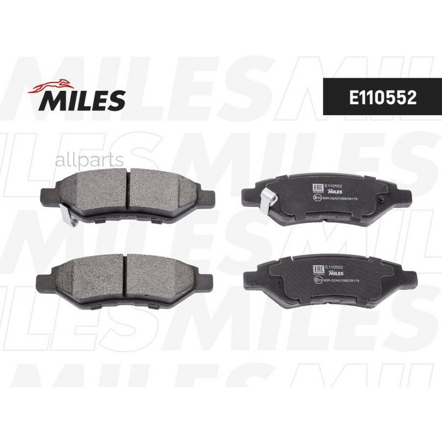 MILES E110552 Колодки тормозные CADILLAC CTS 2.8 08- задние