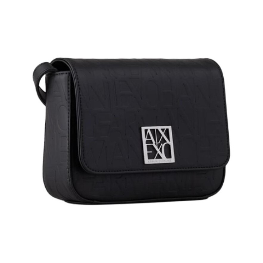 Сумка Armani Exchange, фактура тиснение, черный — фото 1