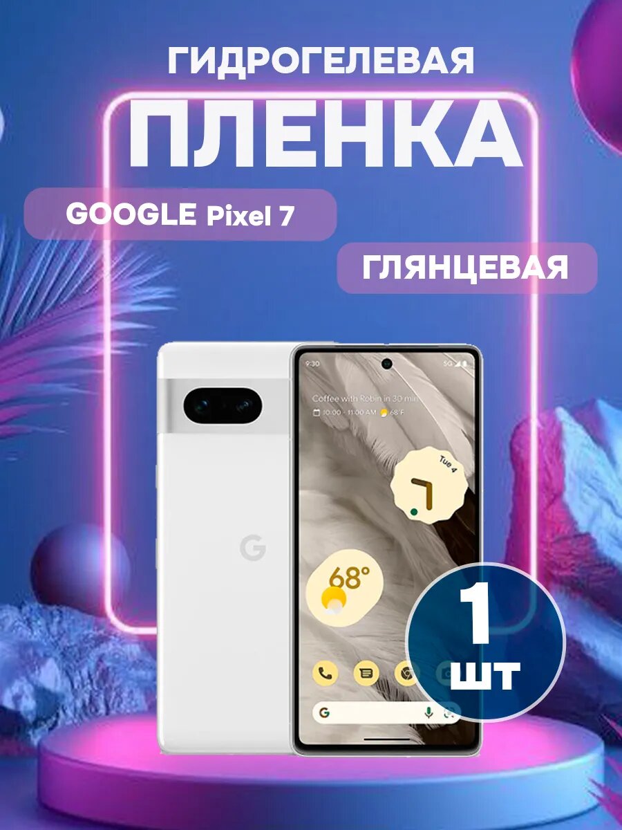 Глянцевая защитная пленка на Google Pixel 7-1 , олеофобное покрытие, гидрогелевый